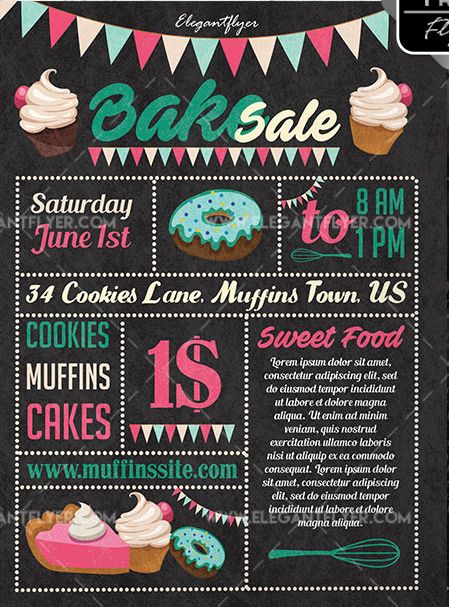 Bake Sale Poster Templates