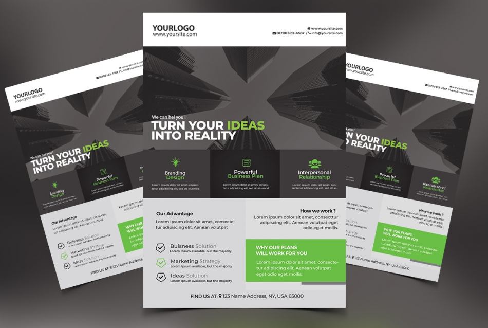 Corporate & Business Free PSD Flyer Template - PSDFlyer