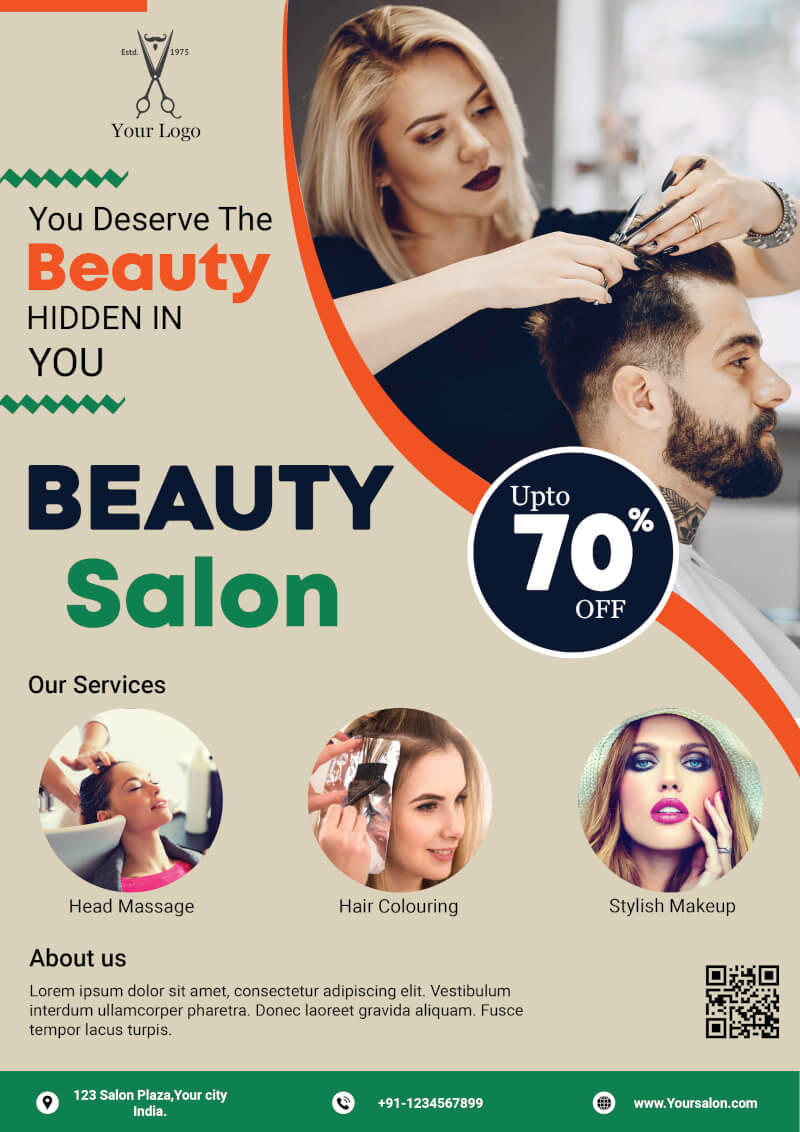 Beauty Salon Free PSD Flyer Template PSDFlyer