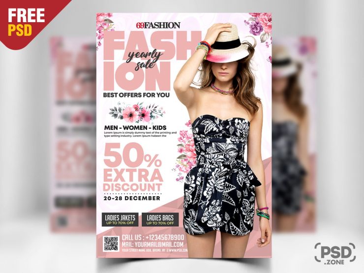 Fashion Sale Boutique Free PSD Flyer Template PSDFlyer