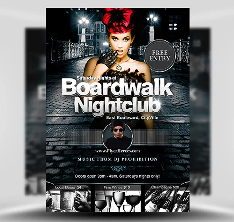 Boardwalk Flyer PSD Free Template - PSDFlyer