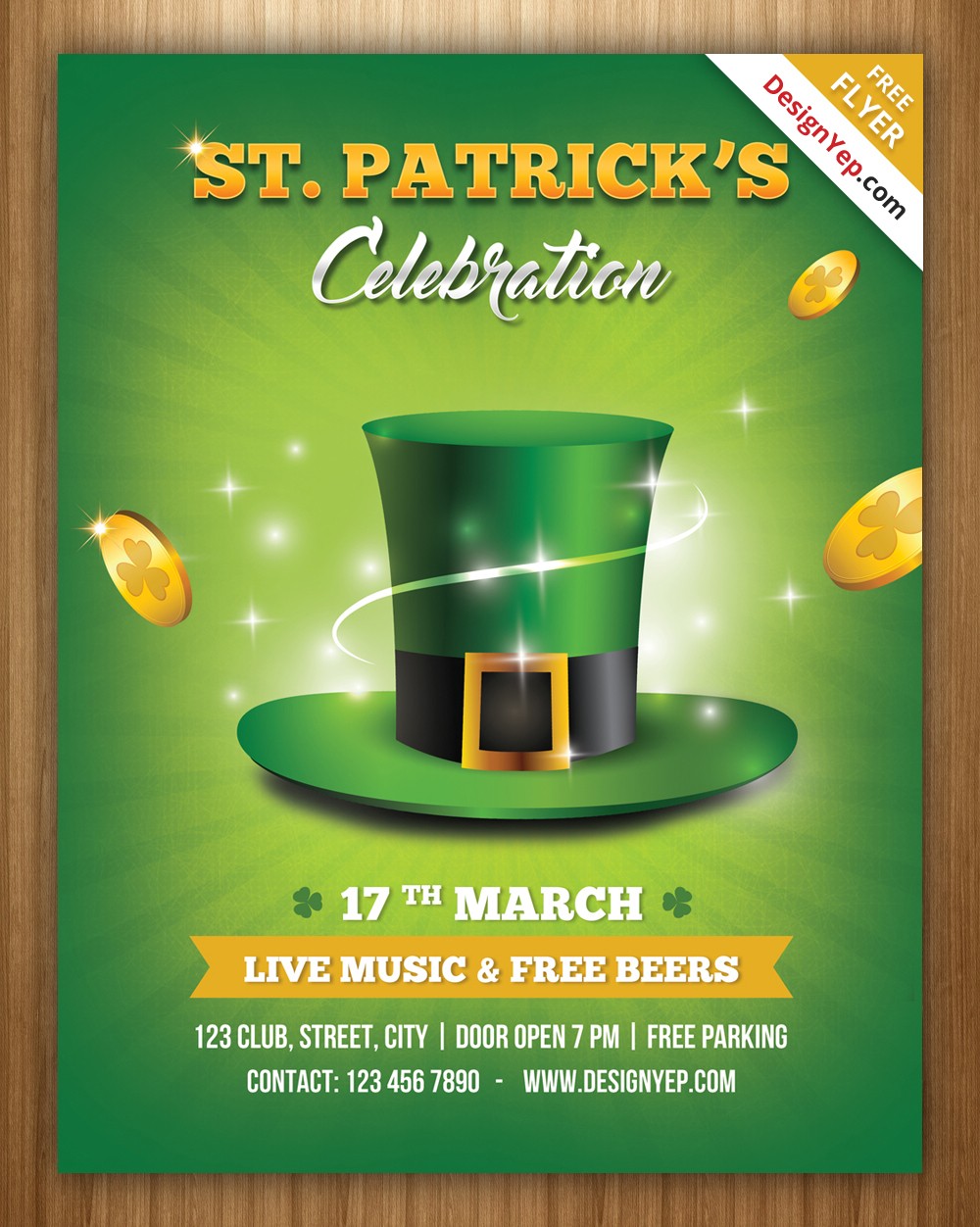 Best Free ST Patricks Day PSD Flyers Templates PSDFlyer