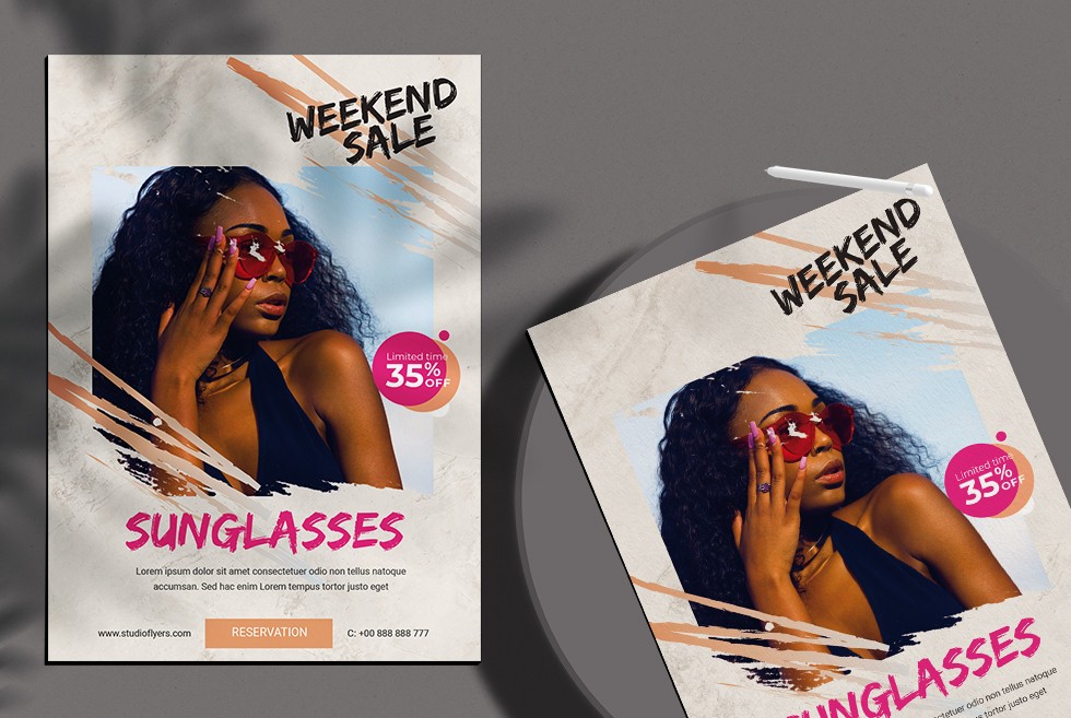 Free Weekend Sale Flyer Template in PSD - PSDFlyer