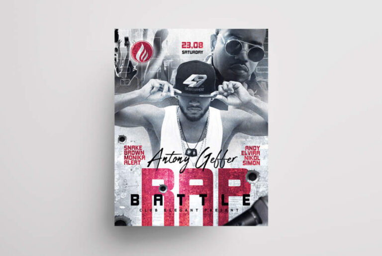 Rap & Hip Hop Battle Free Flyer Template (PSD) - PSDFlyer